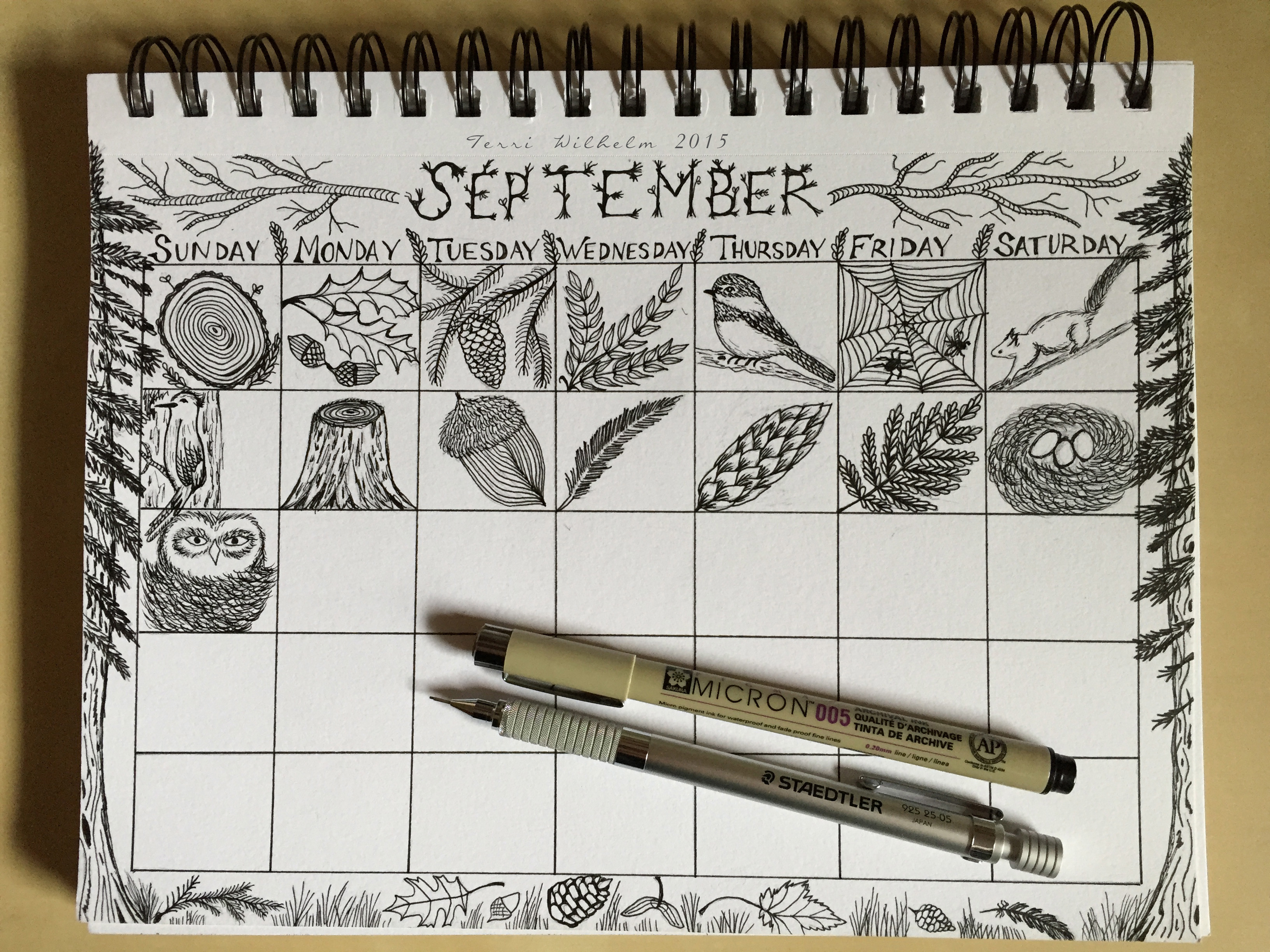 From My Sketchbook: September Doodles – Terri's Notebook