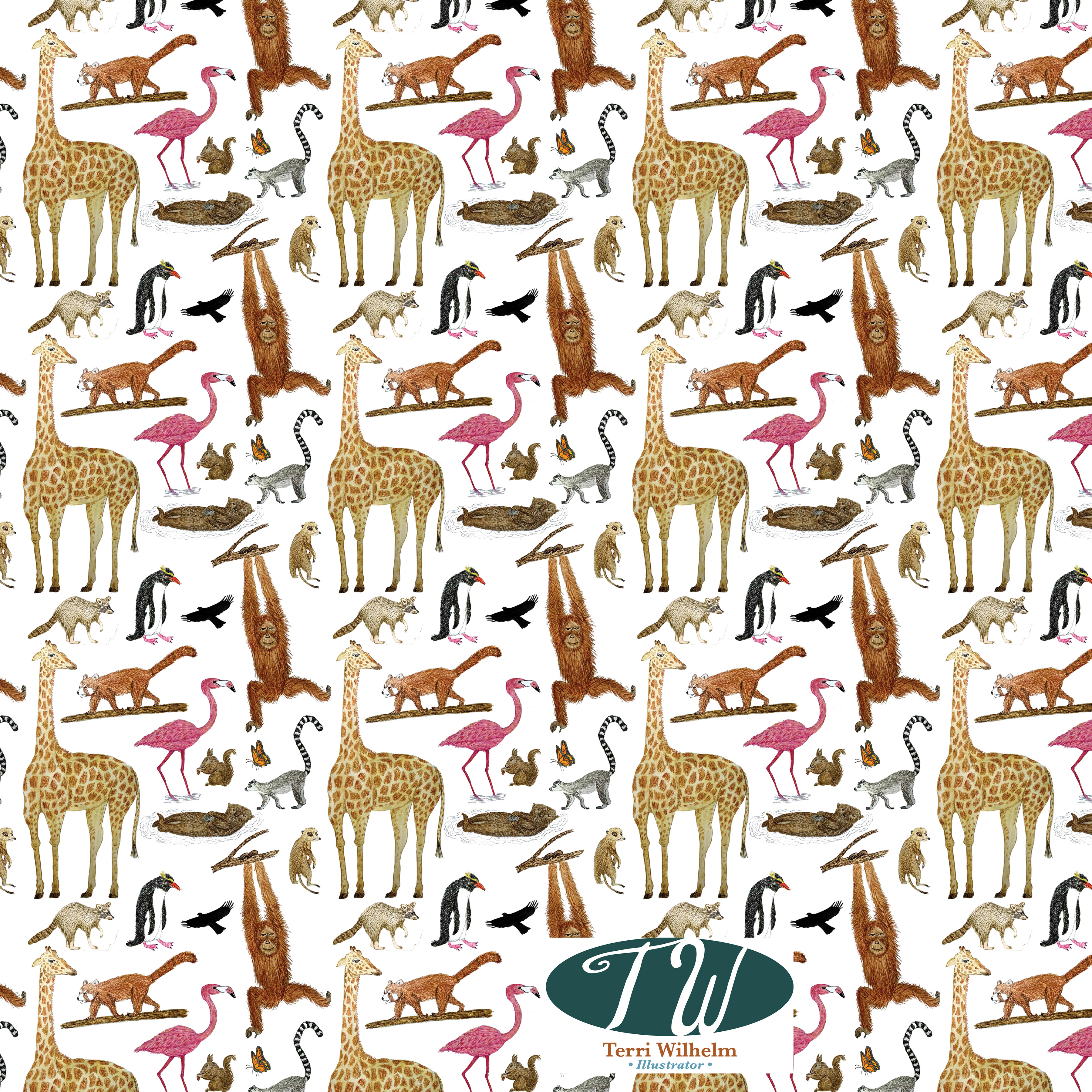 Zoo Animals Pattern by Terri Wilhelm – Terri's Notebook